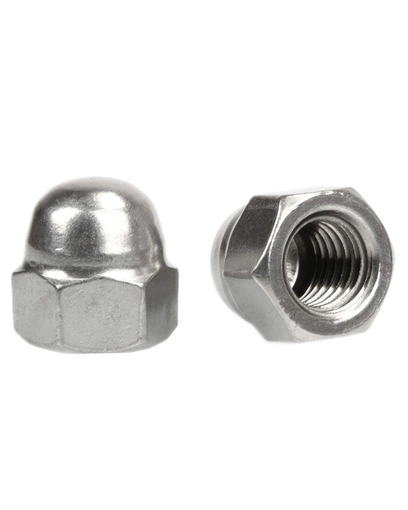 Amazon.com: Stainless Steel Acorn Hex Cap Nuts - 25pcs Stainless Steel ...