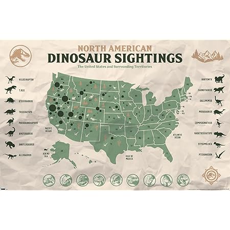 Amazon.com: Trends International Jurassic World: Dominion - North ...