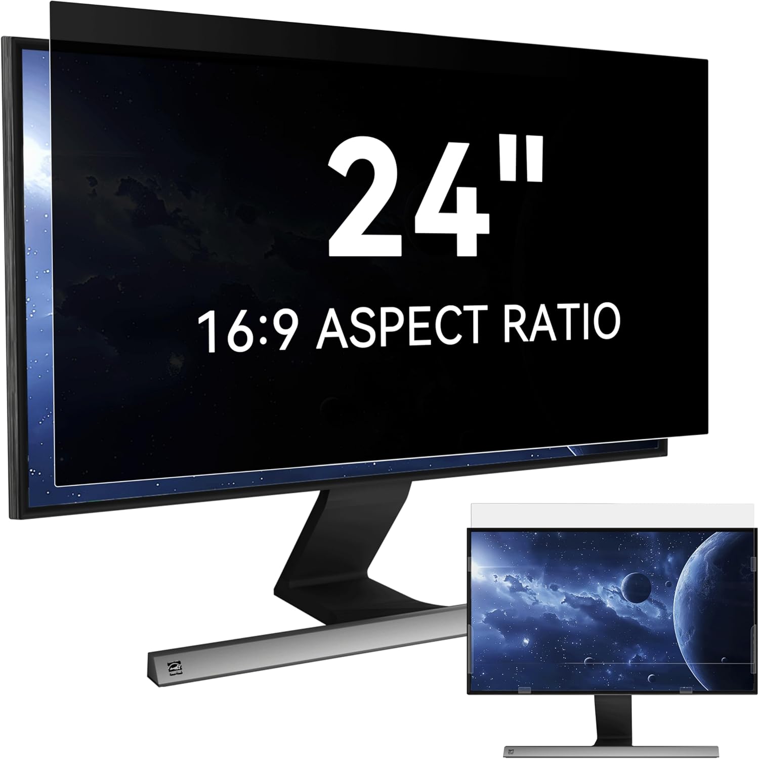 24 Inch Computer Privacy Screen Filter for 16:9 Widescreen Monitor ...