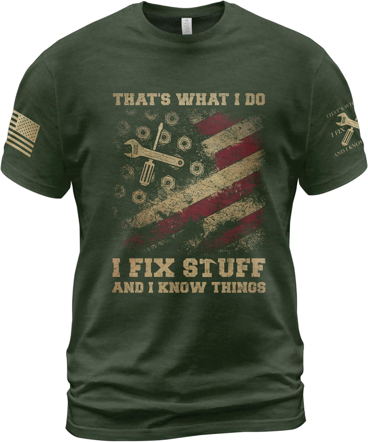 Amazon.com: I Fix Stuff and Know Things Tshirt for Men, Men Stuff, That ...
