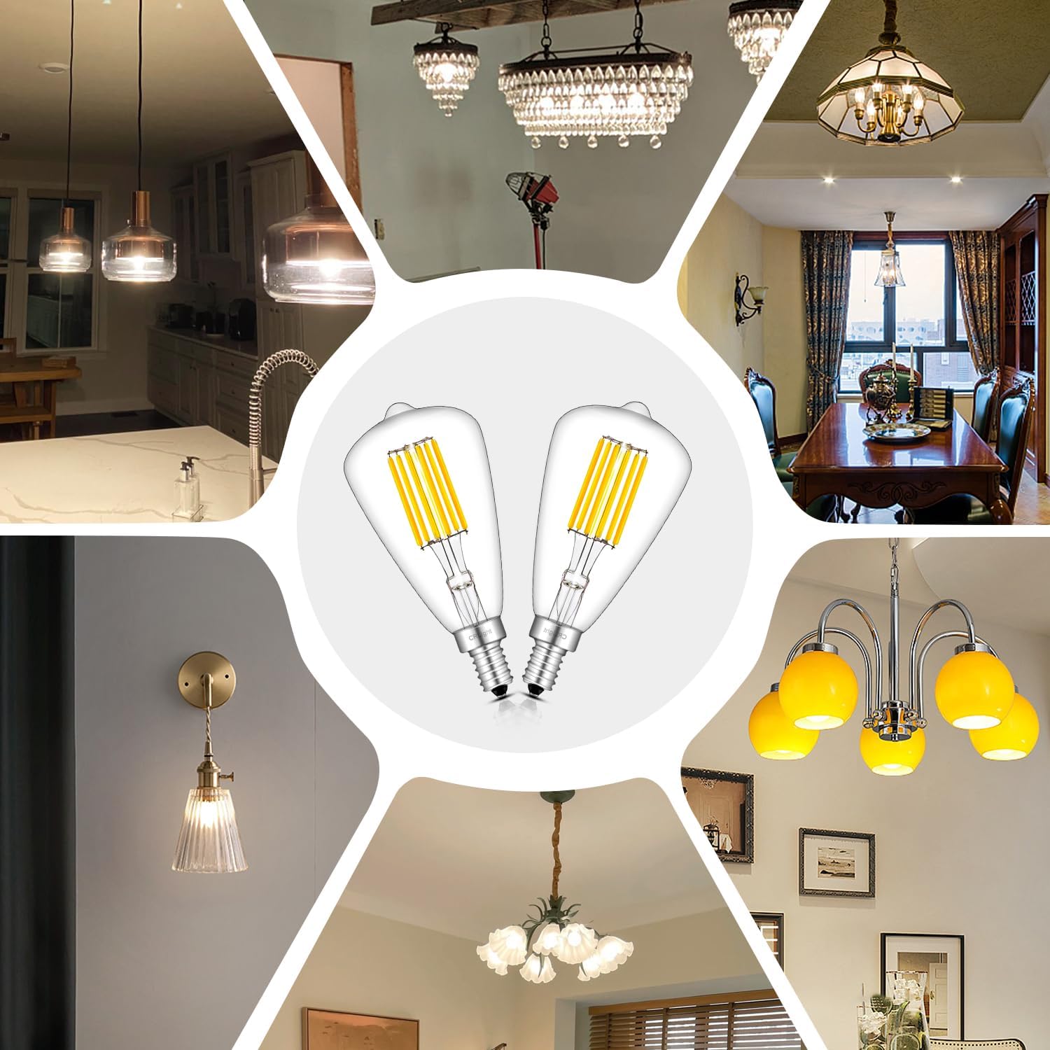 CRLight Bombilla LED regulable de 6 W, 3000 K, blanco suave ...