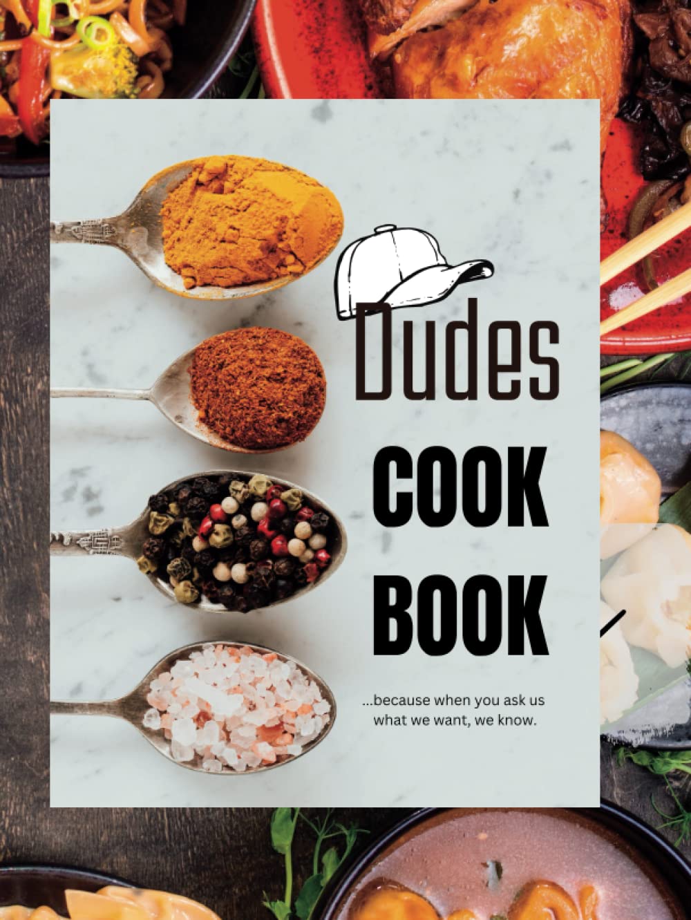 Mens Blank Dude Cook Book for Guys: Empty Kitchen Recipe Book Gift for ...