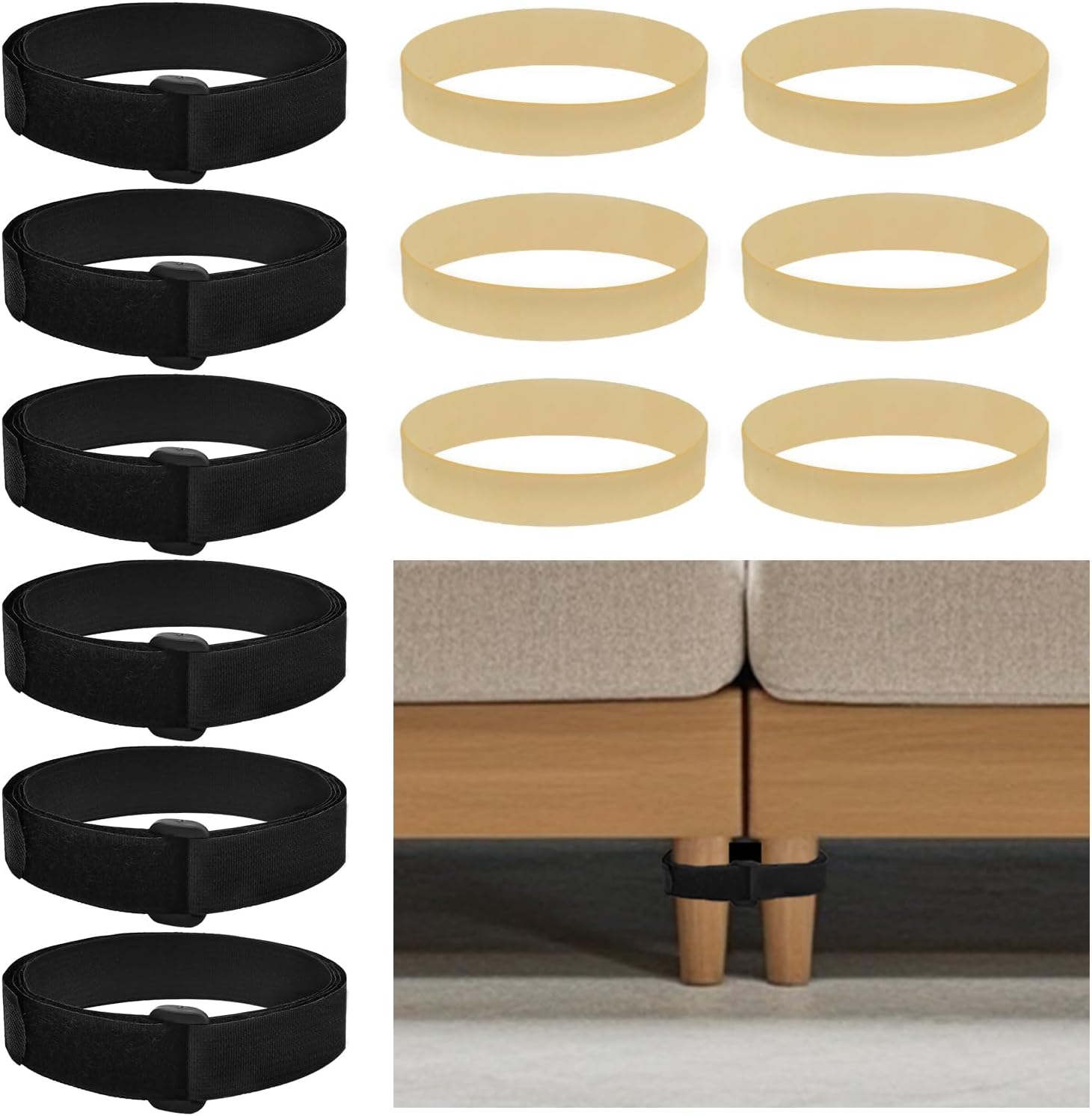 Amazon.com: Sectional Couch Metal Connectors,4 Pcs Universal Sofa ...