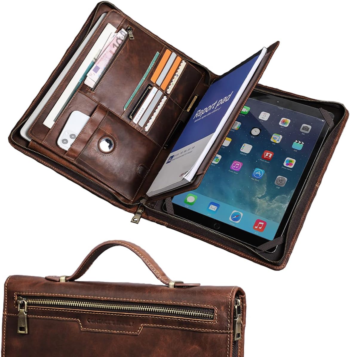 Amazon.com: Leather Portfolio for 12.9-inch iPad Pro (2018/2020/2021 ...