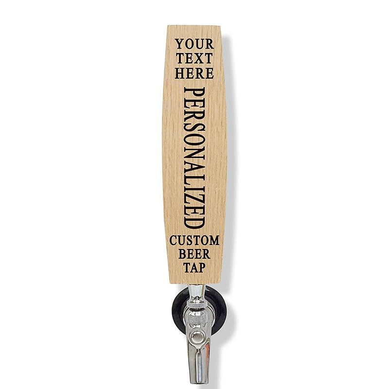Amazon.com: Custom Personalized Beer Tap Handle Barrel Stave Shape Oak ...