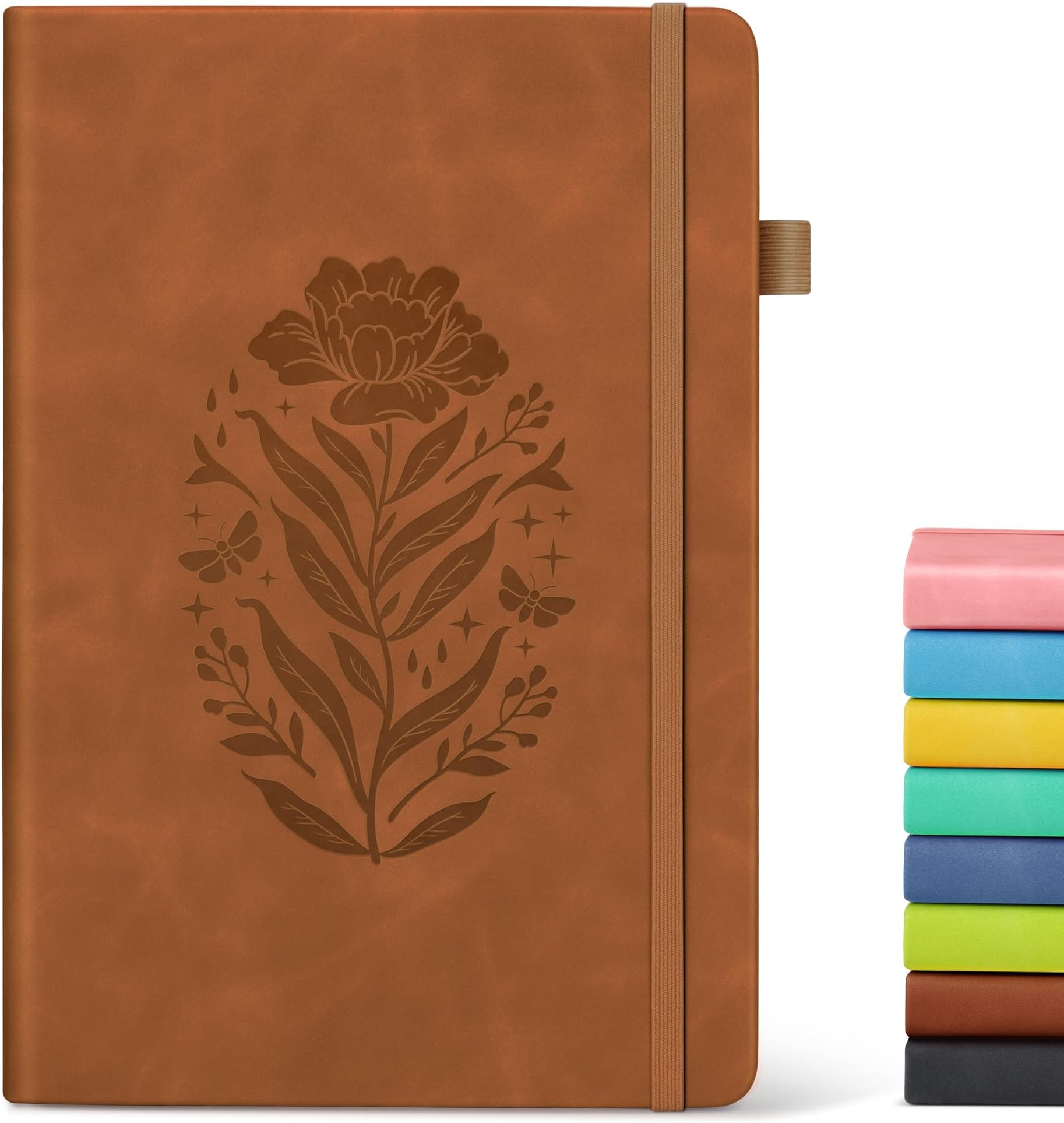 Amazon.com : Fetinar 2025 Leather Vintage Journal Notebook,300 Pages ...