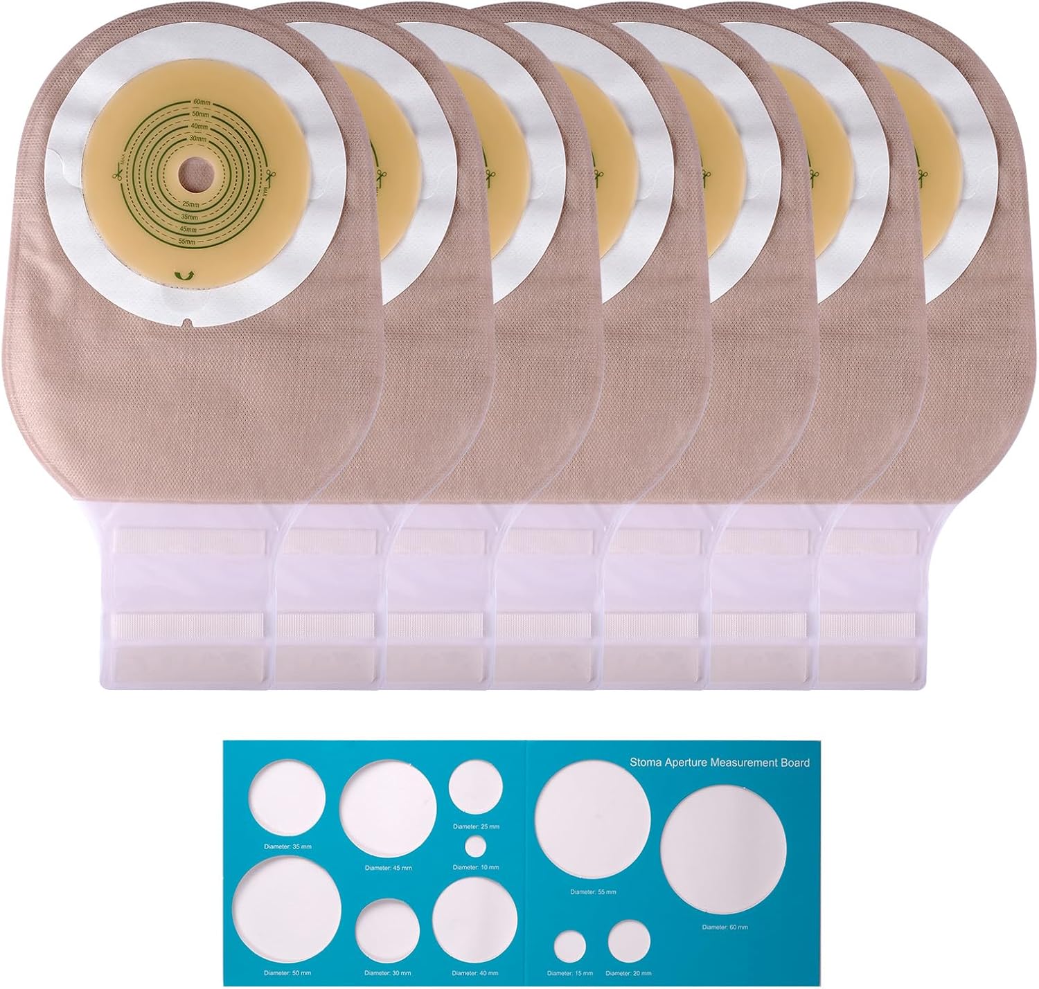 Amazon.com: 20 PCS Colostomy Bags One Piece Ostomy Bag Ostomy Supplies ...