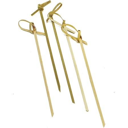 Amazon.com | Bamboo Cocktail Picks - 300 Pack - 4.1 inch - With Looped ...