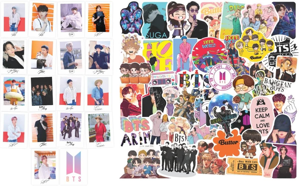 80 PCs BTS Stickers for Phone Case Laptop Journal Scrapbooking DIY ...