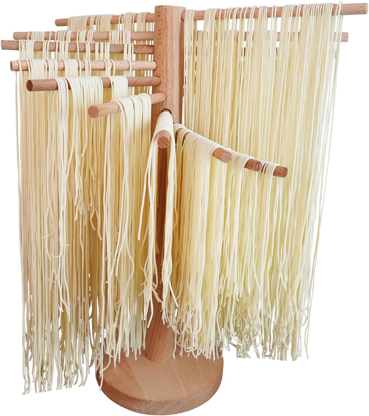Amazon.com: Wooden Pasta Drying Rack Noodles Hanger Big Size Pasta Rack ...