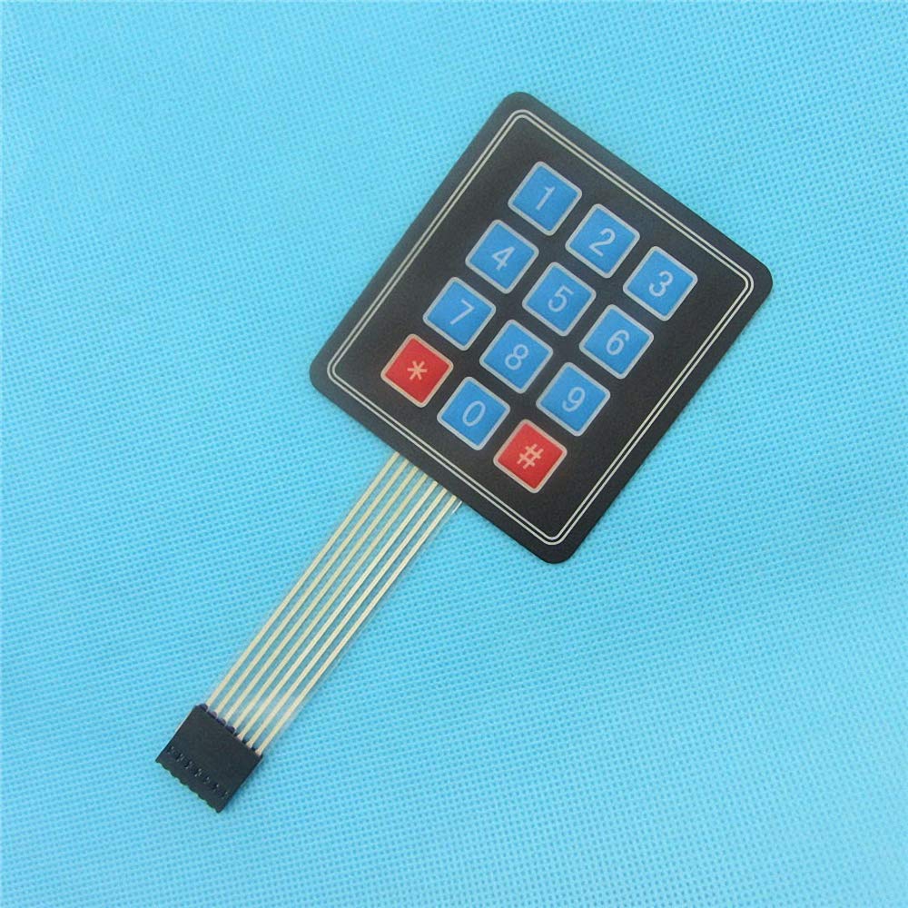 Amazon.com: 10PCS 4x3 Matrix Array 12 Key Membrane Switch Keypad ...