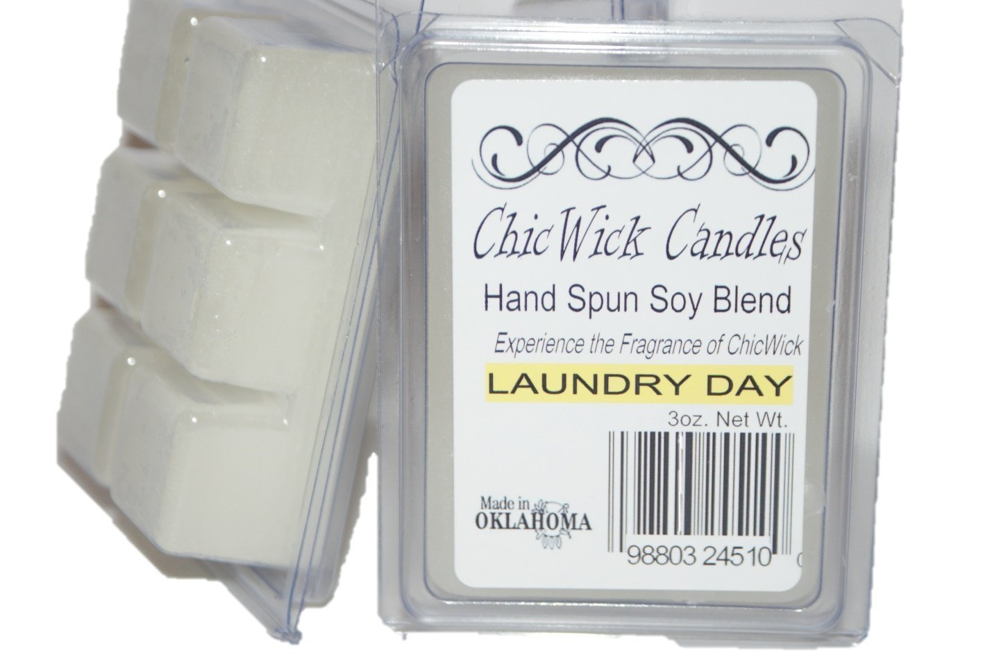 Amazon.com: ChicWick Candles 2Pack Laundry Day Soy Blend Wax Melts 6oz ...