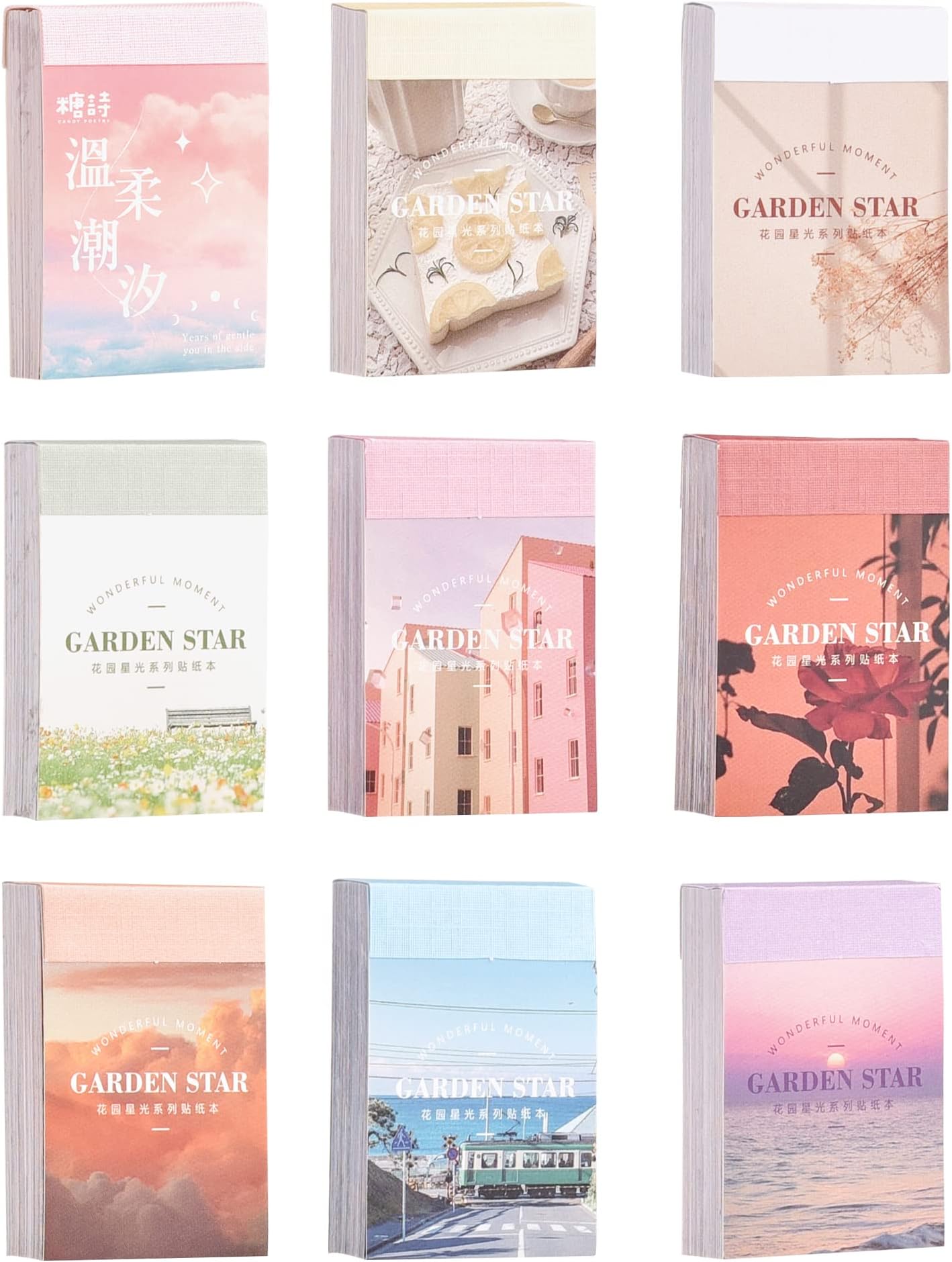 LAOYE Scrapbooking Sticker Set 450 Stück Washi Aufkleber Scrapbook ...