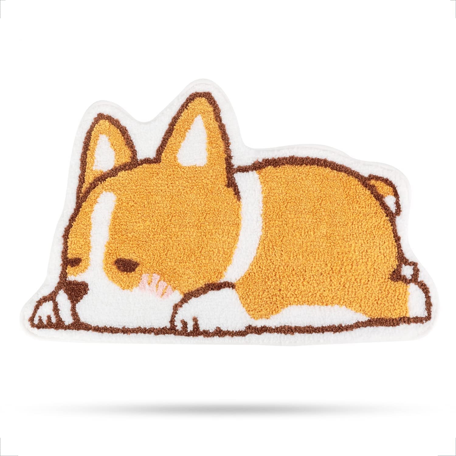 Dog Bathroom Rug Cute Bath Mat, Non-Slip Soft Shower Rug Plush ...