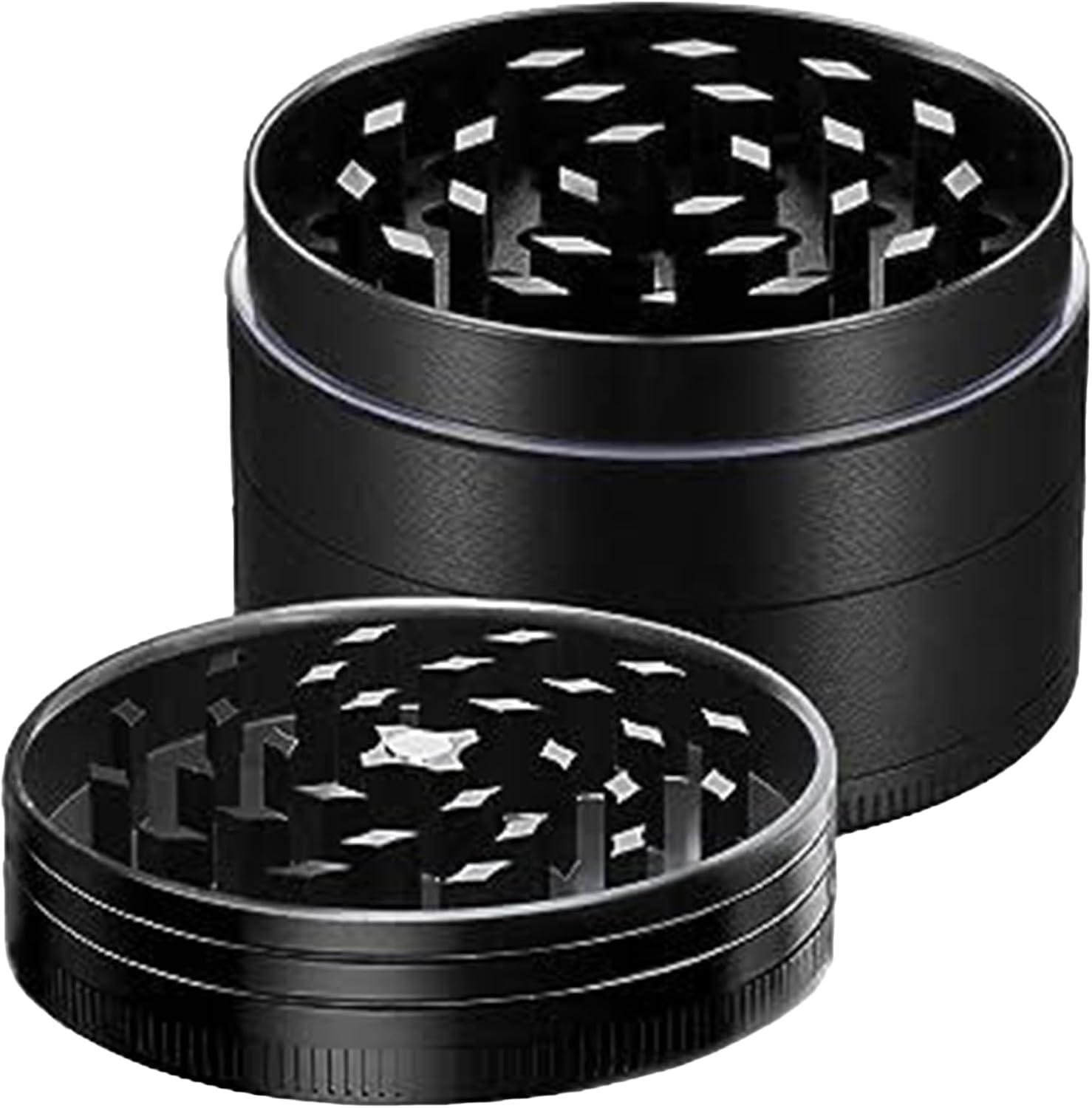 Four Piece Metal Herb Grinder – 5cm Wide 4cm Long Zinc Alloy Herb ...