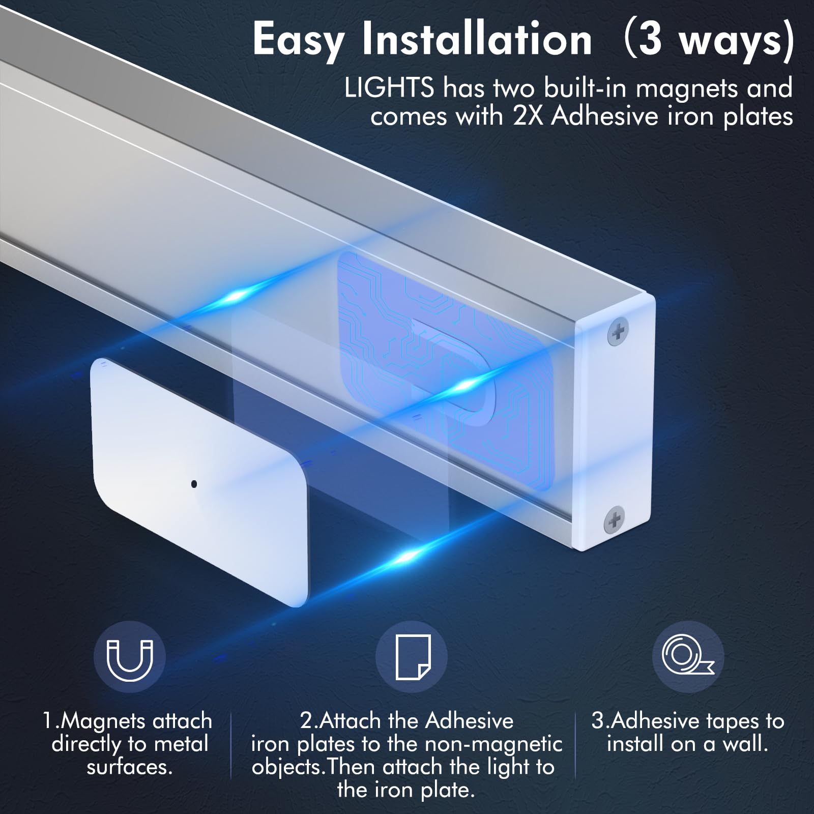 Snapklik.com : Under Cabinet Lights,Motion Sensor Cabinet Light For ...