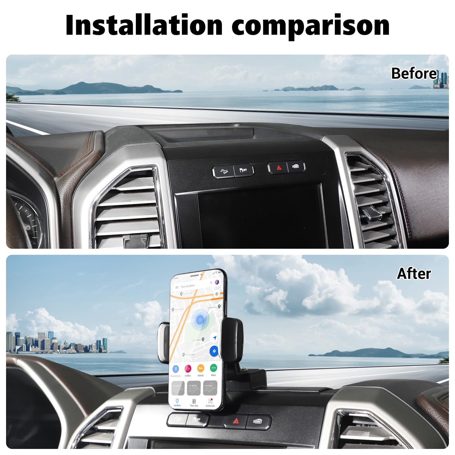 Snapklik.com : Universal 360 Degree Car Mount Phone Holder For Phone ...
