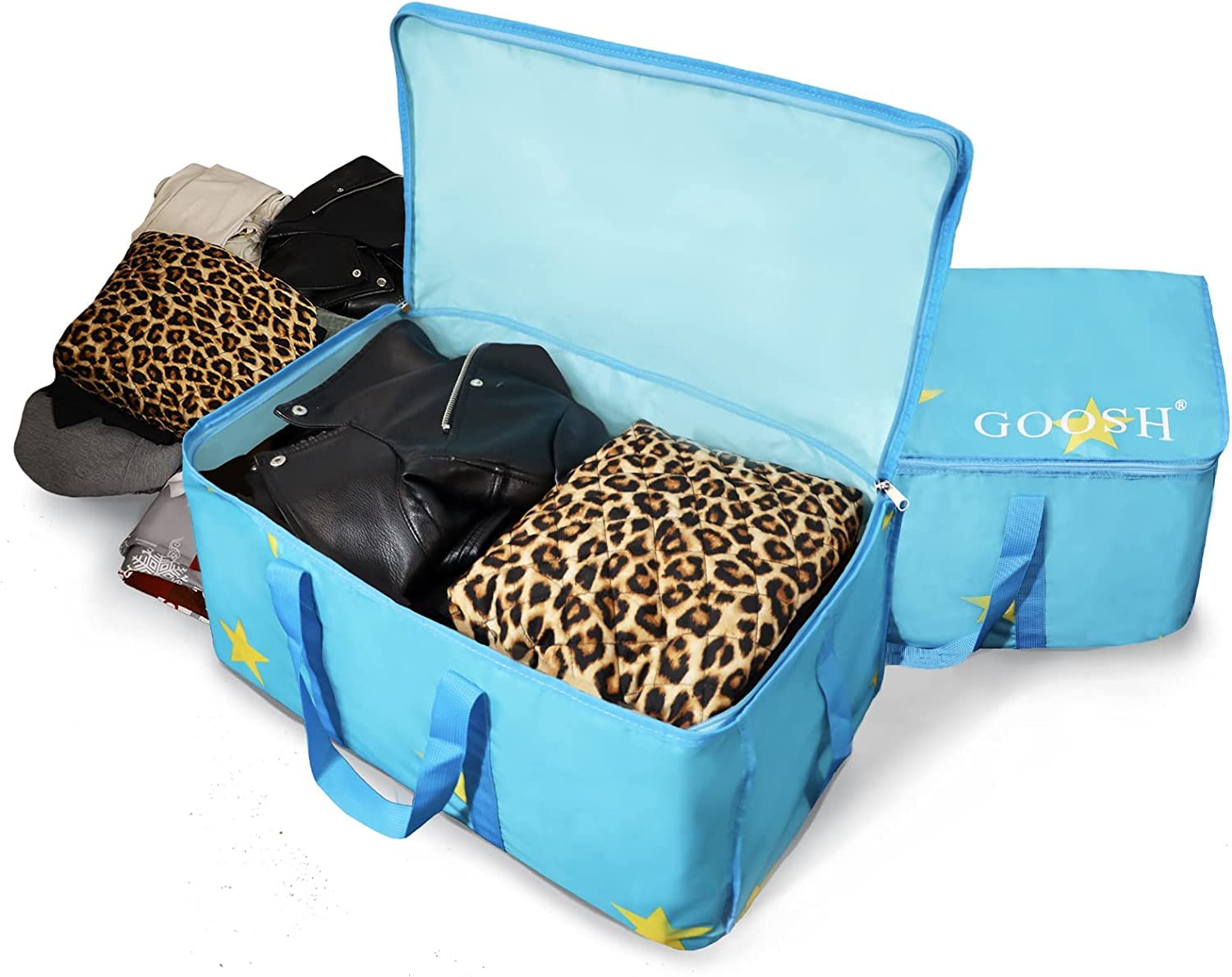 GOOSH Moving Bag Heavy Duty Extra Large with Double Zippers & Carrying ...