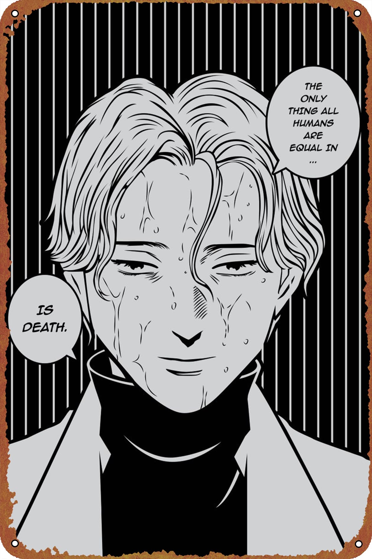Amazon.com: Johan Liebert Monster Poster Retro Metal Tin Sign Vintage ...