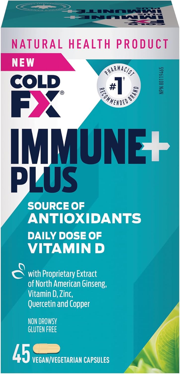 Cold-FX Immune+ Plus, with proprietary extract of North American ...