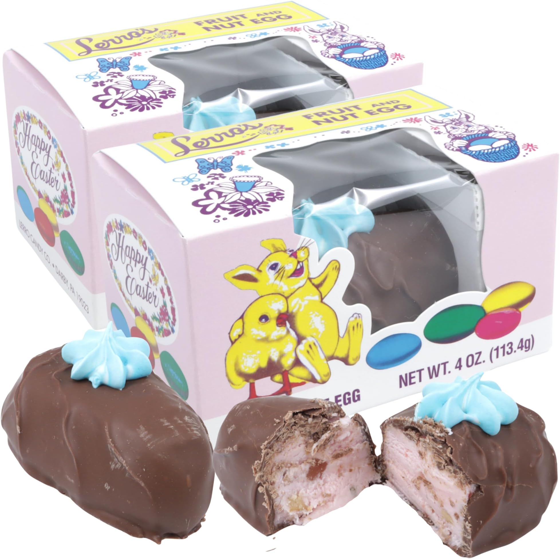Amazon.com: Needzo Fruit and Nut Milk Chocolate Covered Eggs, Individually Boxed, Classic Easter ...
