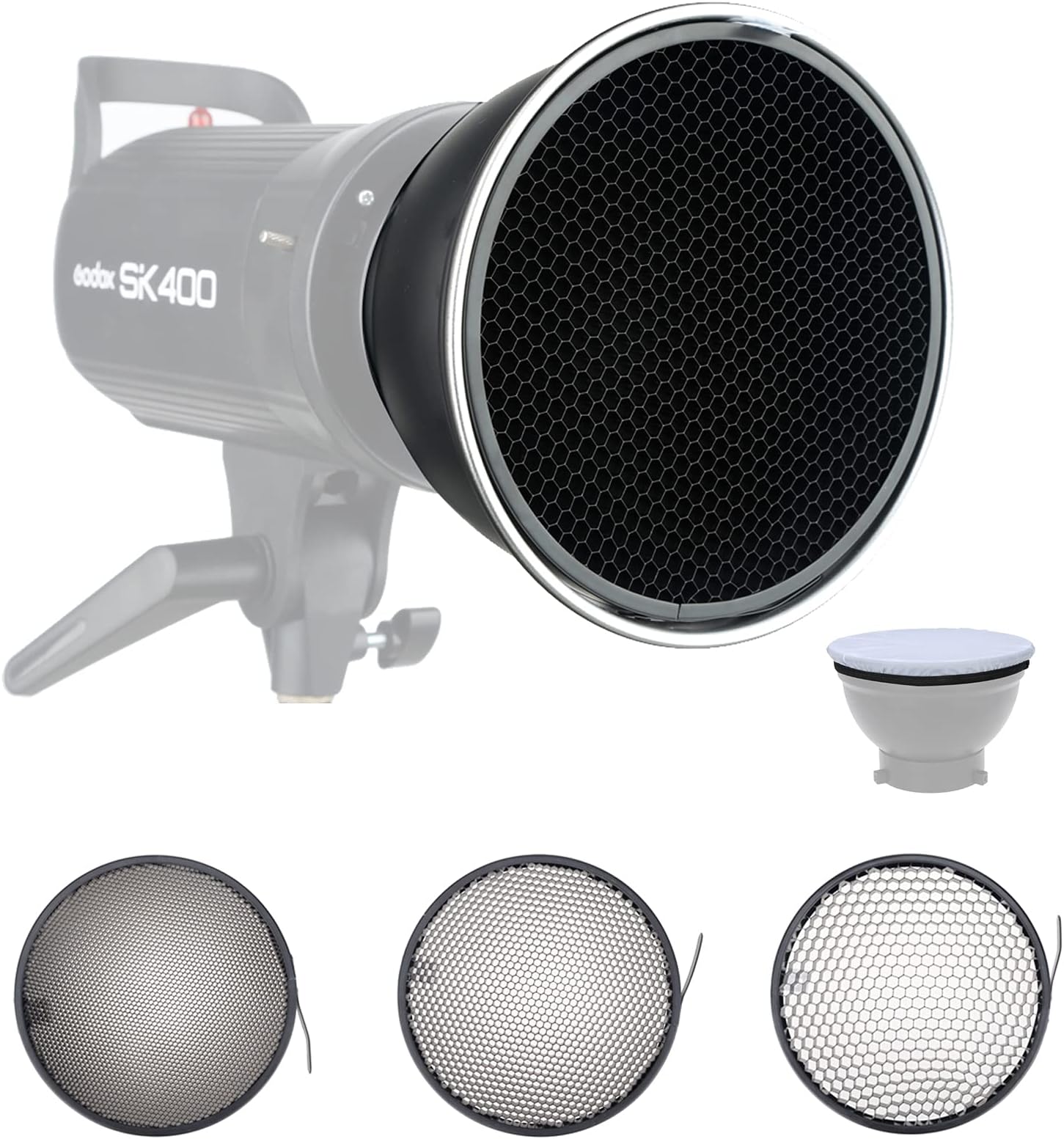 Amazon.com : Godox Standard Reflector 7"/ 18cm Diffuser with 20/40/60 ...