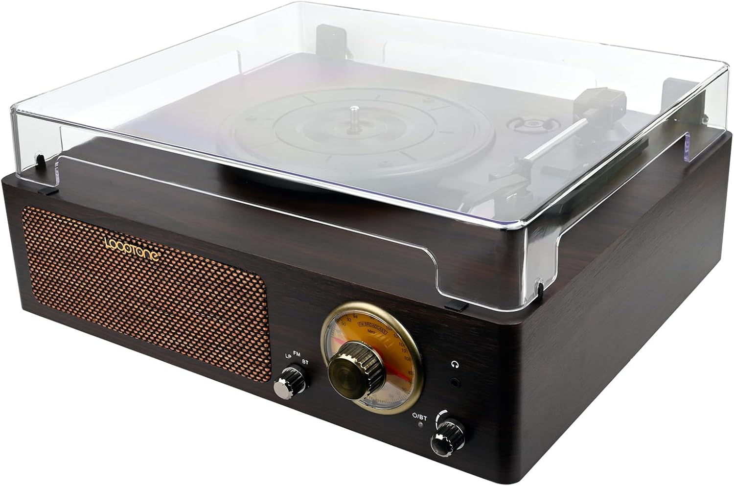 Looptone DS-215RBB Bluetooth in & Out Turntable with FM Radio functions ...