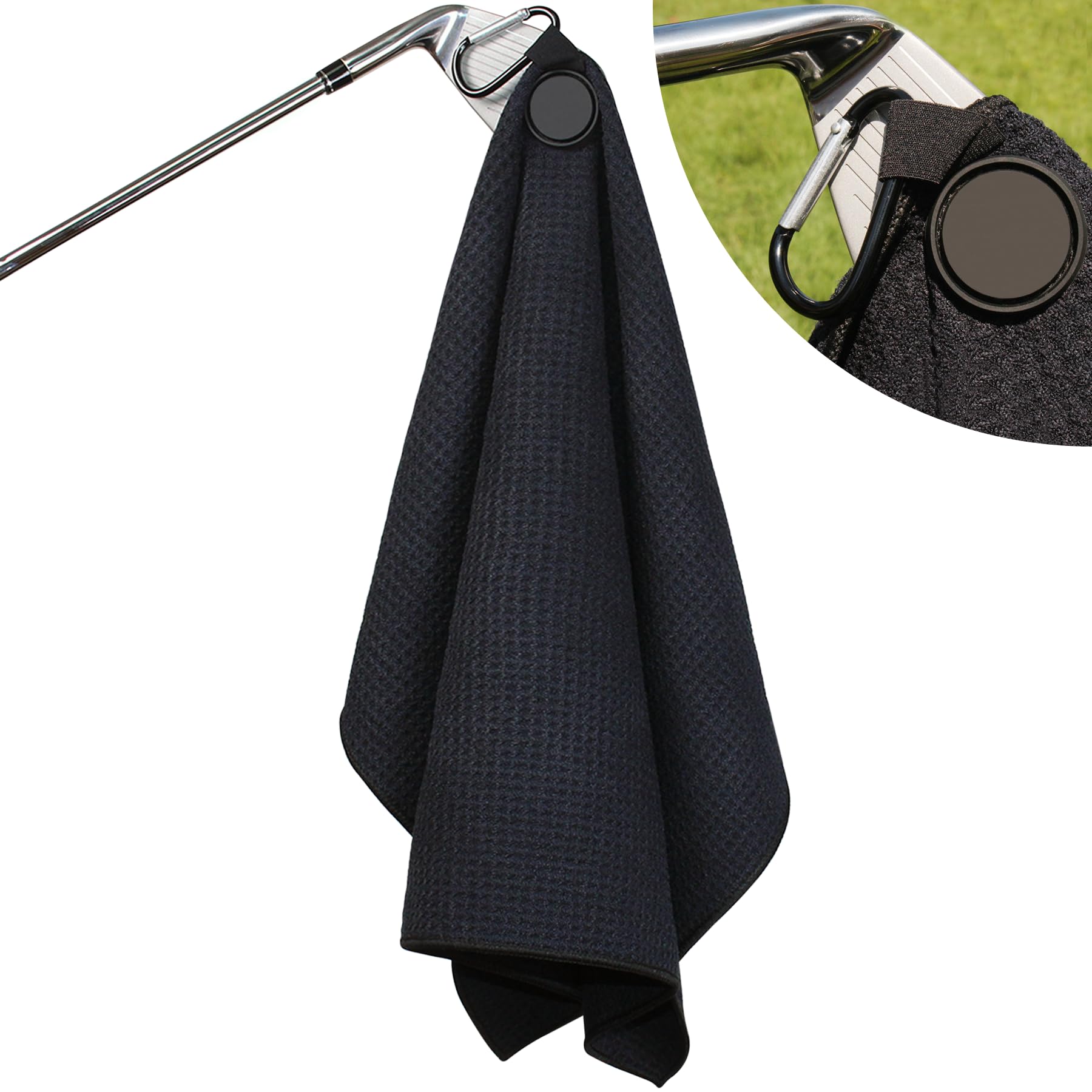 Amazon.com: ULTLAT Magnetic Golf Towel-Max N52 Industrial Magnet with ...