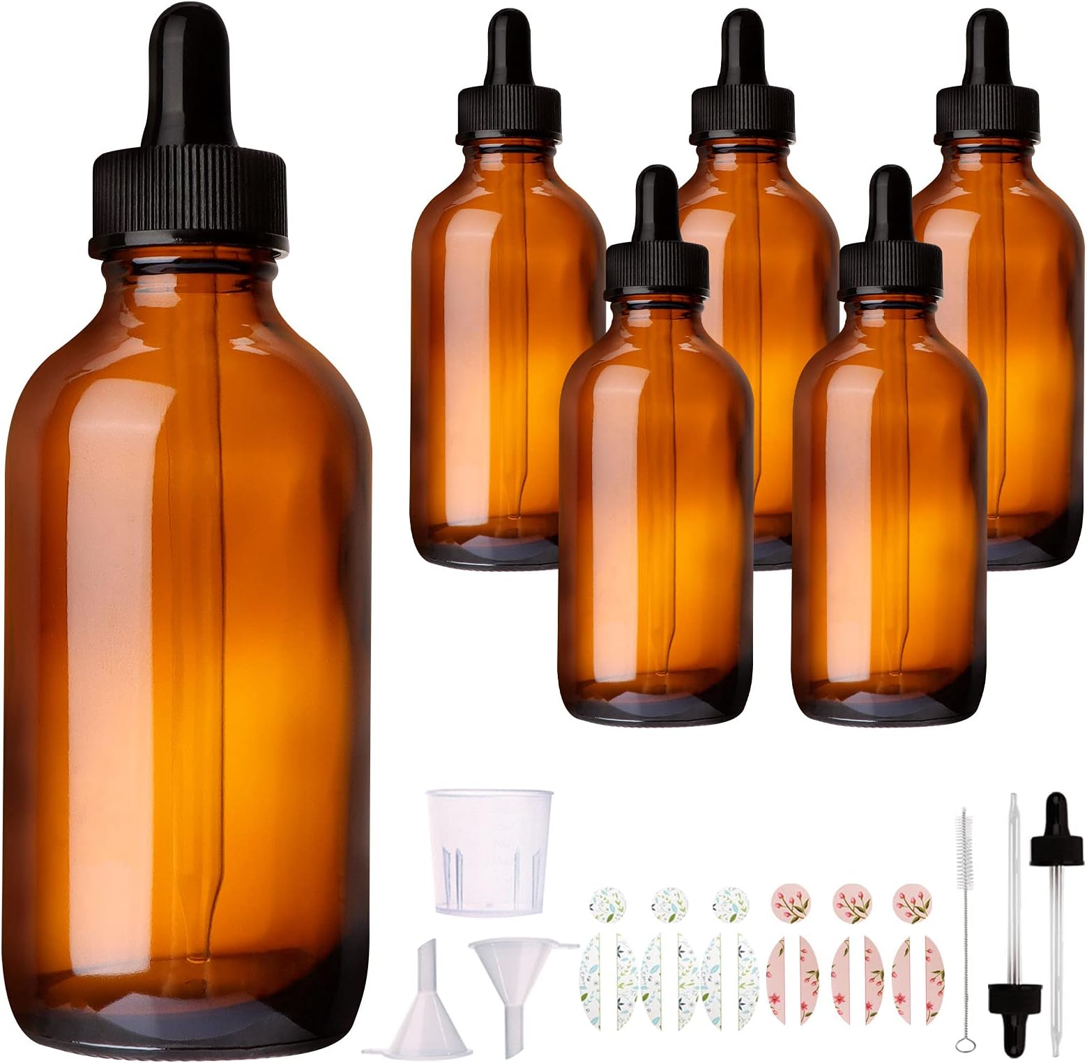 Amazon.com: EISCO Dropping Bottle, 180ml (6oz) - Amber Soda Glass ...