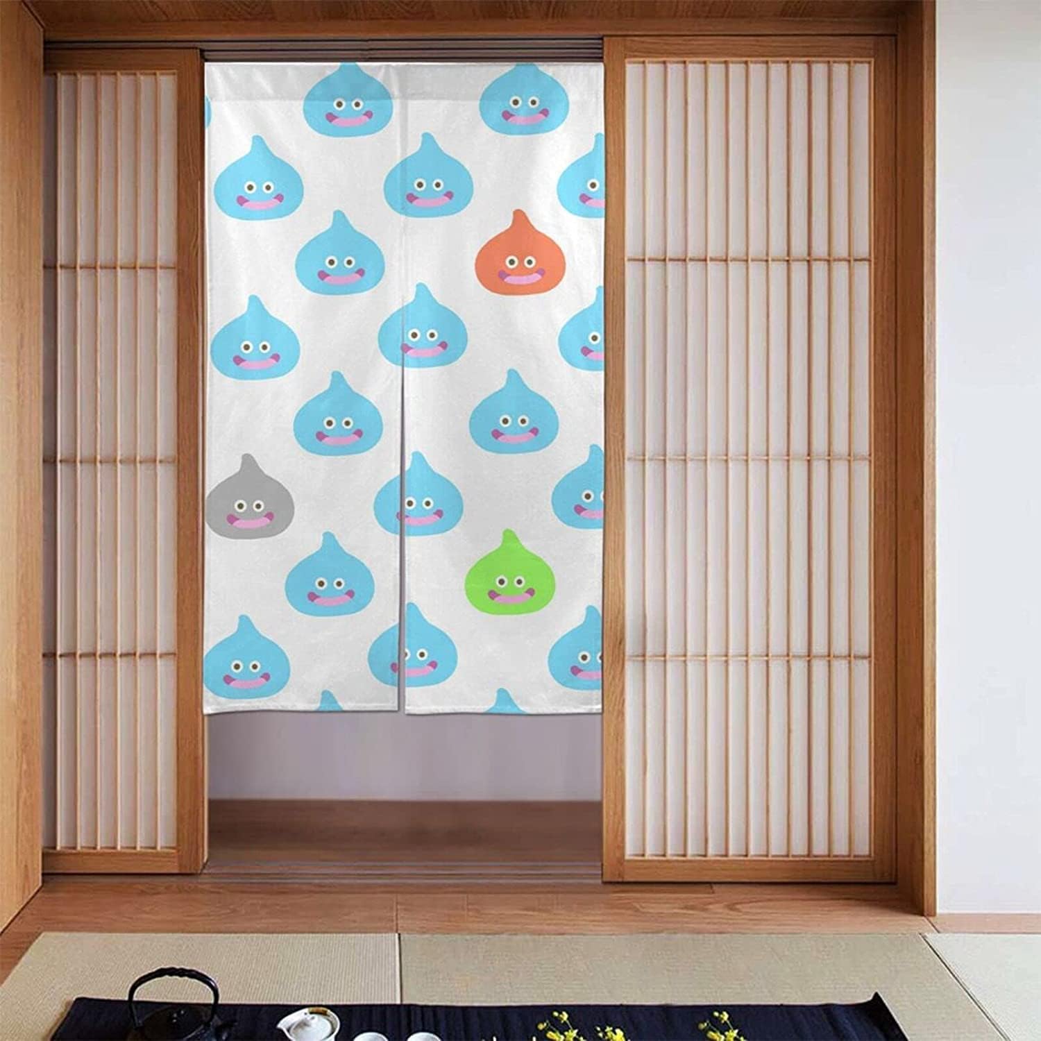 Amazon.co.jp: Dragon Quest Slime Noren Noren Blindfold Divider Curtain ...