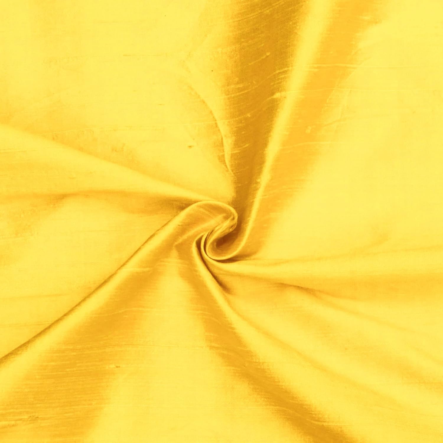 Amazon.com: Fabric Mart Direct Bright Yellow 100% Pure Silk Fabric by ...