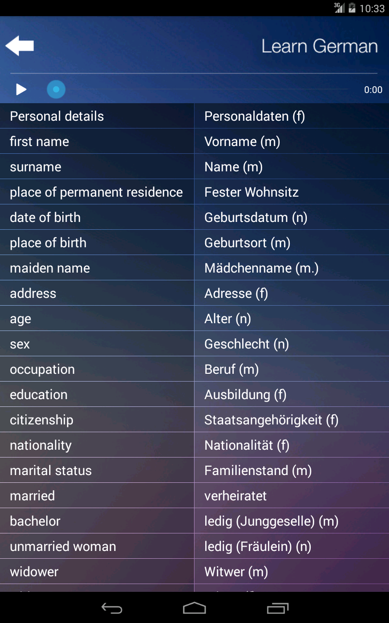 Learn GERMAN Free Language Audio App - App on Amazon Appstore