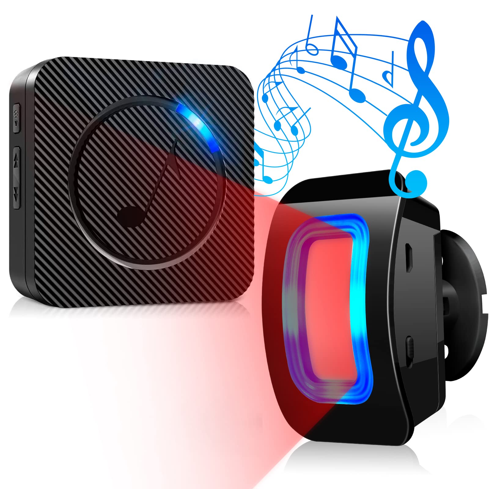 Wireless Motion Sensor LED Light - Motion Detector Alarm with 500 FT ...