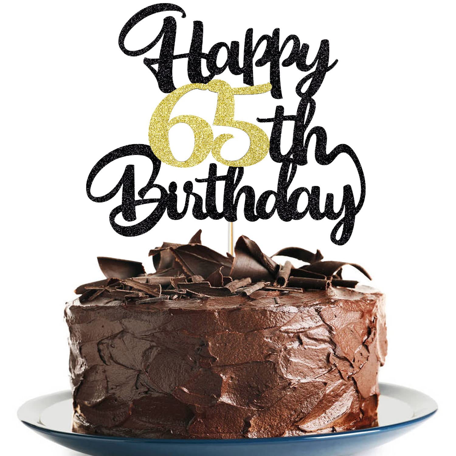 Snapklik.com : Klionjor 65th Happy Birthday Cake Topper Happy Birthday ...
