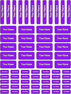 Amazon.com: KOMVIOO-Custom Name Labels for Kids-Personalized Daycare ...