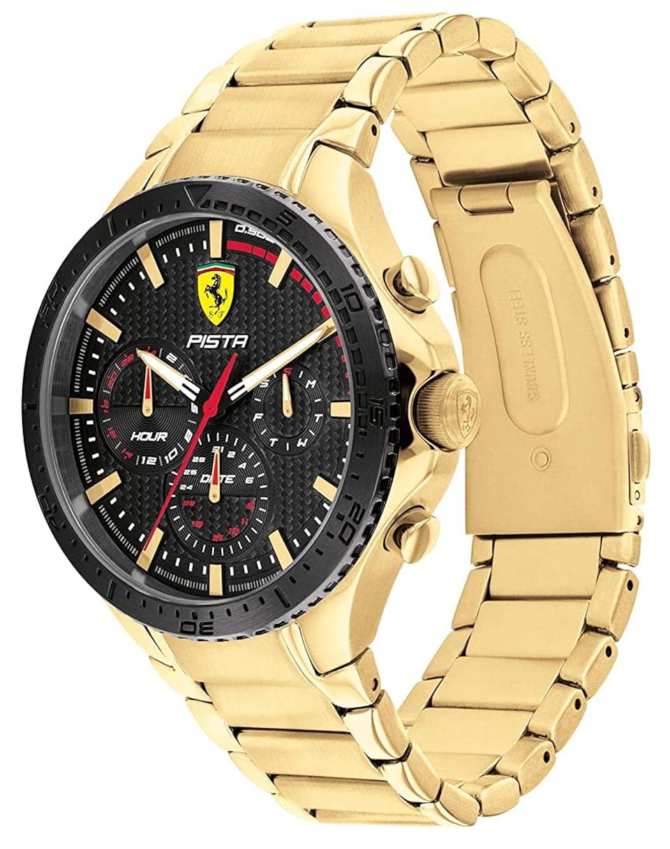 Buy Scuderia Ferrari Pista Analog Black Dial Men's Watch-0830887 at ...