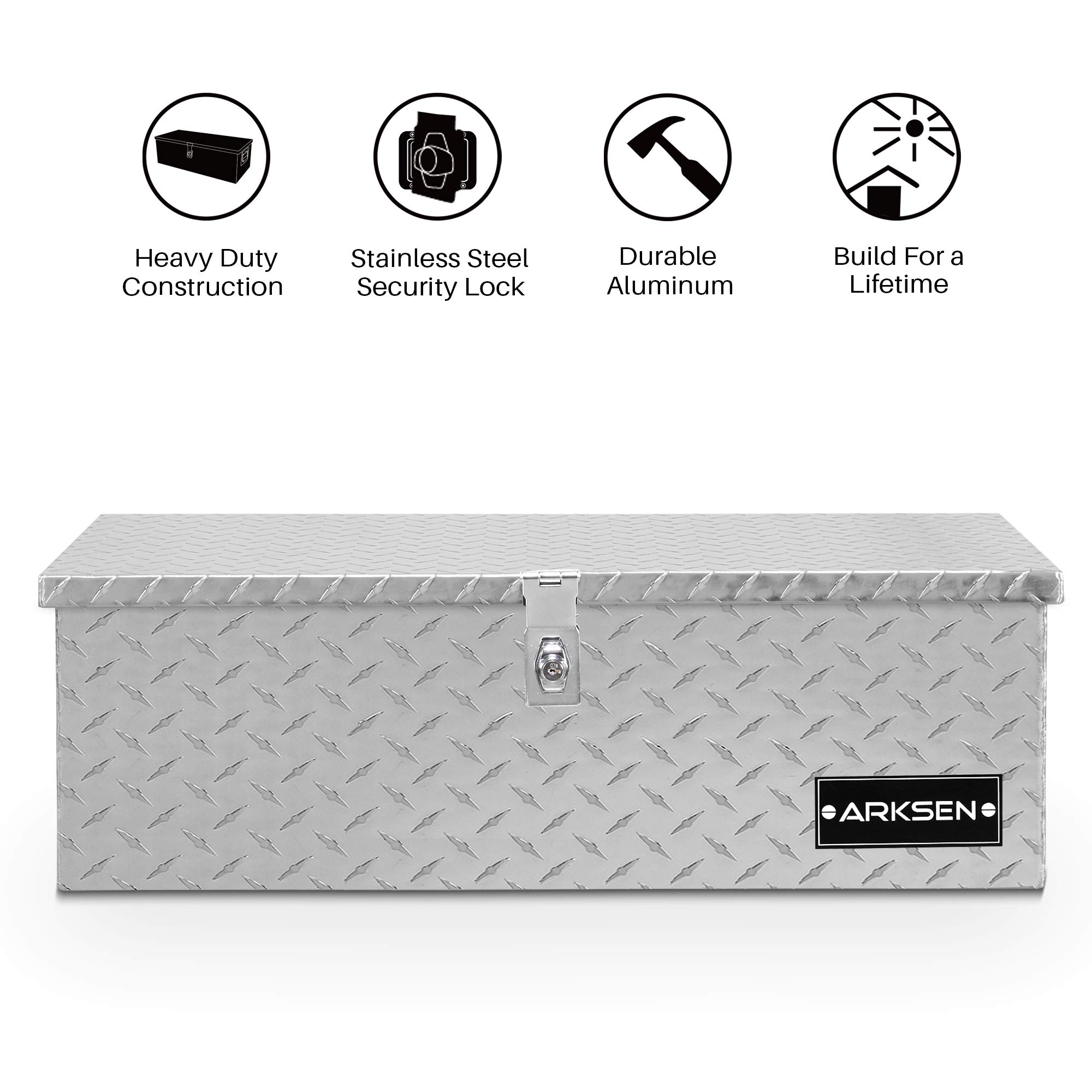 Snapklik.com : ARKSEN 30 Inch Heavy Duty Aluminum Diamond Plate Tool ...