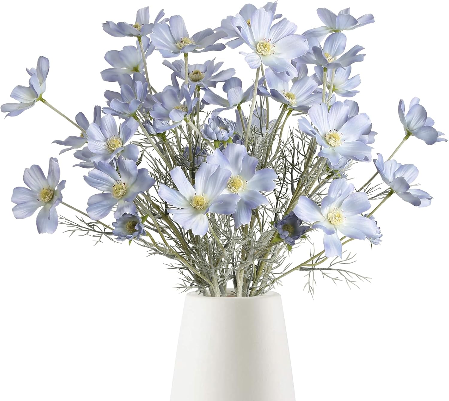 Amazon.com: Fqueelvys 6PCS Daisy Flowers Artificial 24'' Blue Flowers ...