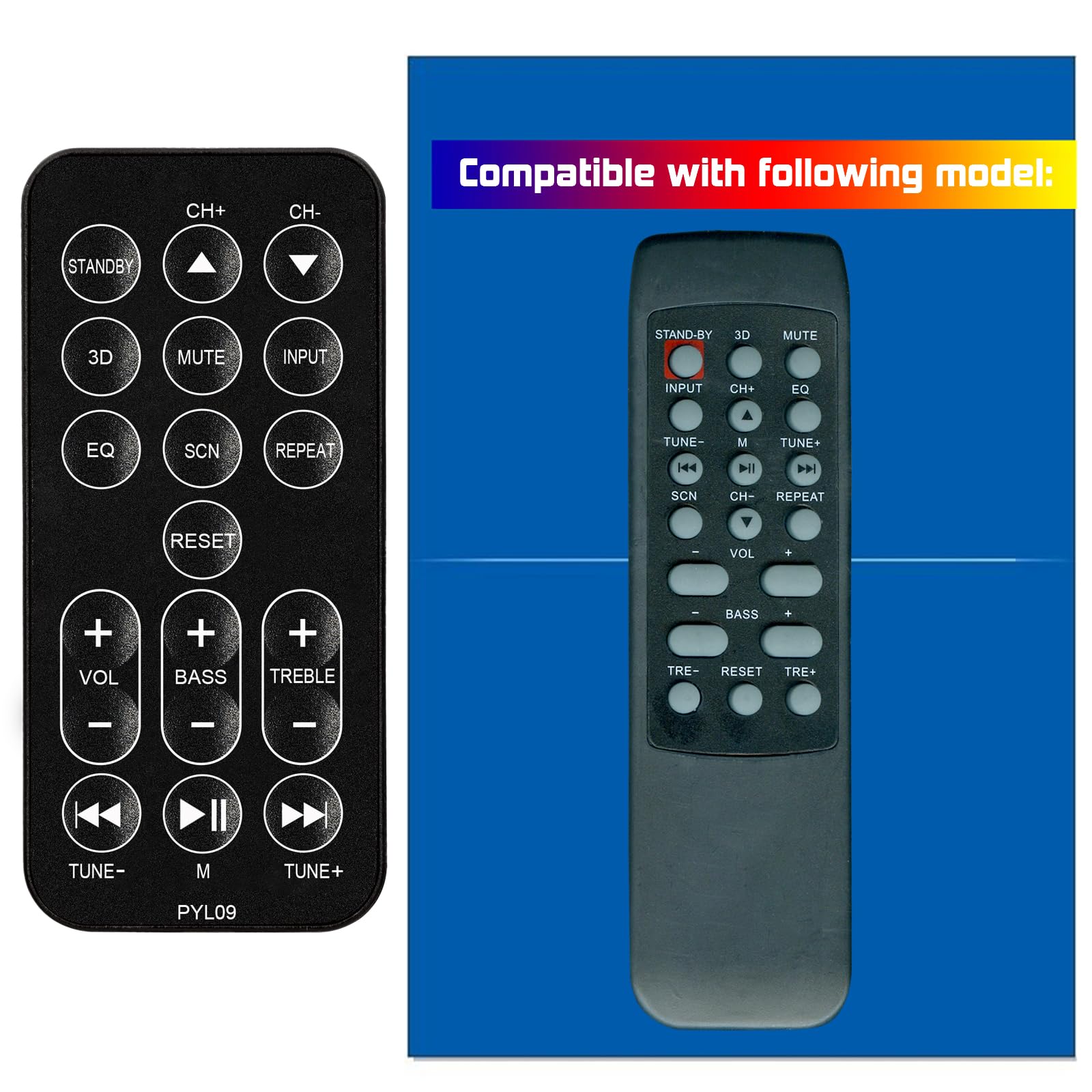 Amazon.com: Replacement Remote Control for Pyle Soundbar TV Speaker ...
