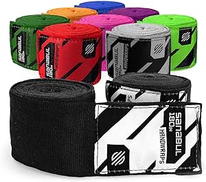 Amazon.com : Sanabul Elastic 180 inch Boxing Hand Wraps for Boxing ...