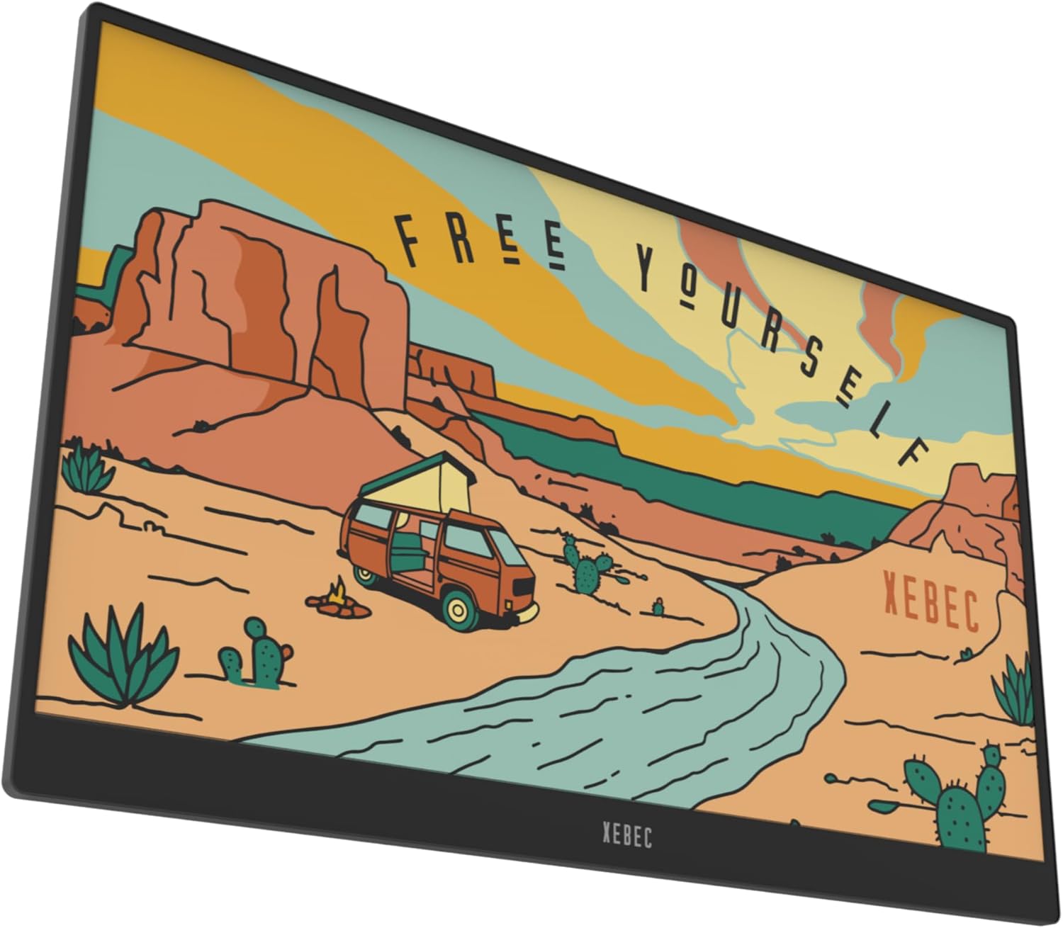 Amazon.com: Xebec SoloScreen 15.6" Portable Monitor for Laptops – Full HD 1920x1080, Ultra-Thin ...