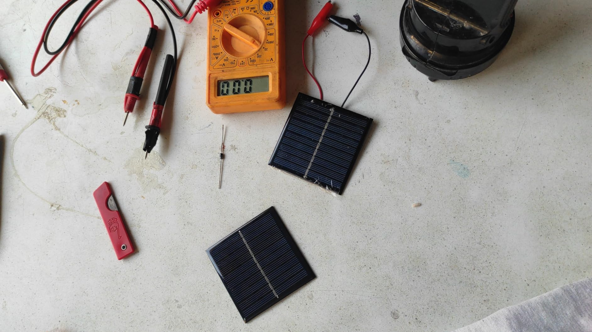 Electronic Spices 70mm x 70mm 6V 100mAh Square Shape polycrystalline ...
