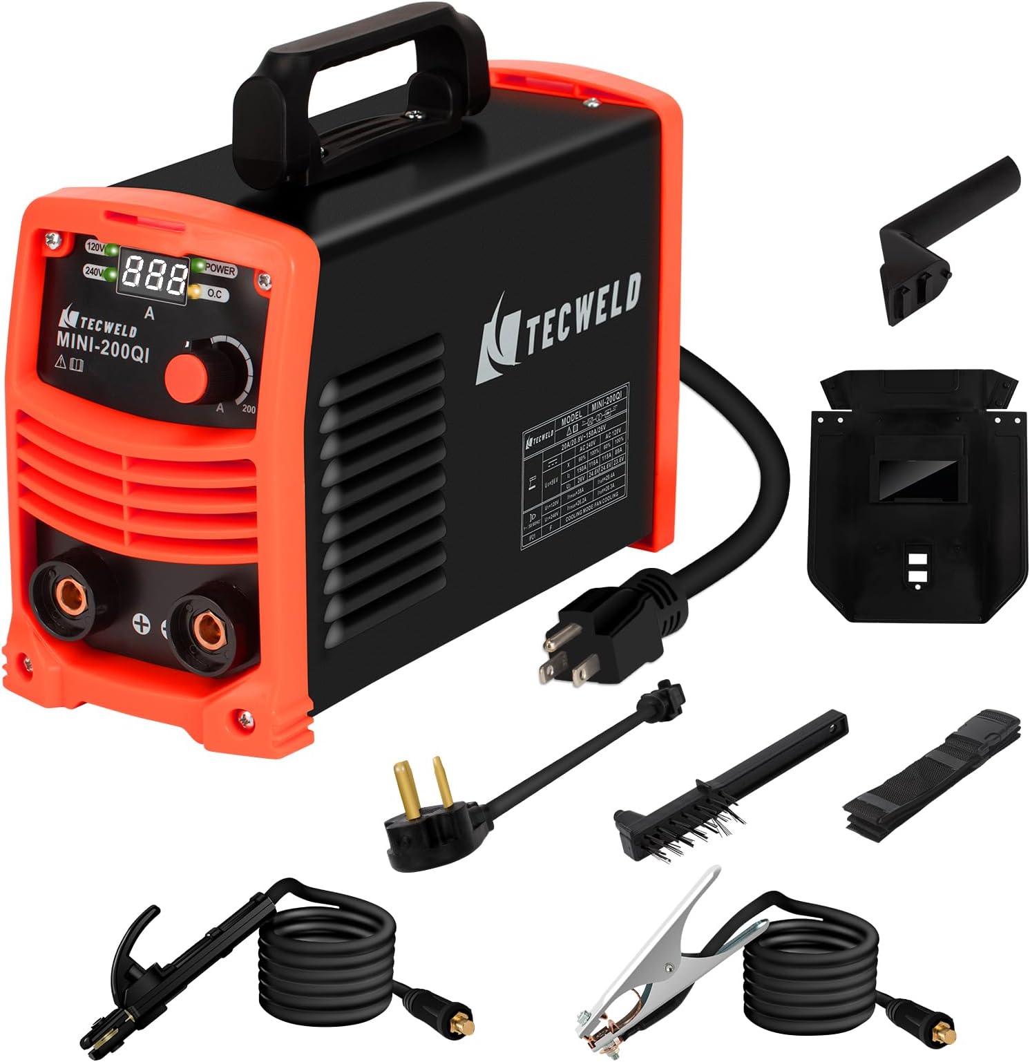 GERORD Mini Welder Machine 110V, 130A ARC Portable MMA Welding Machine ...