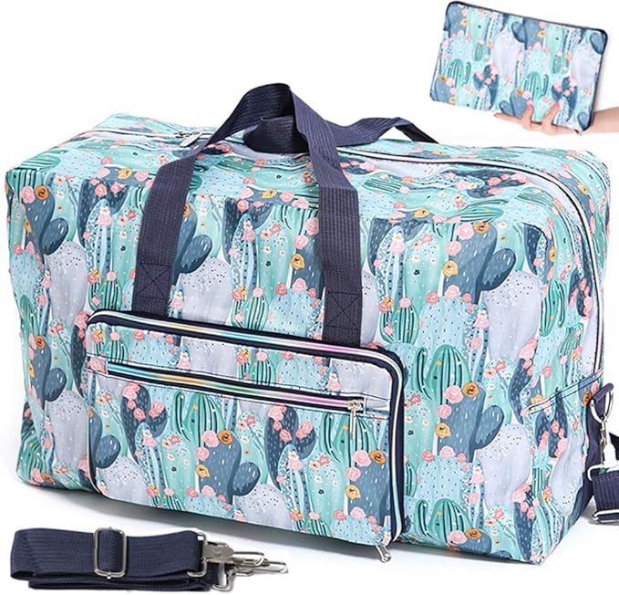 Amazon.com | Foldable Travel Duffle Bag for Women Girls Large Cute ...