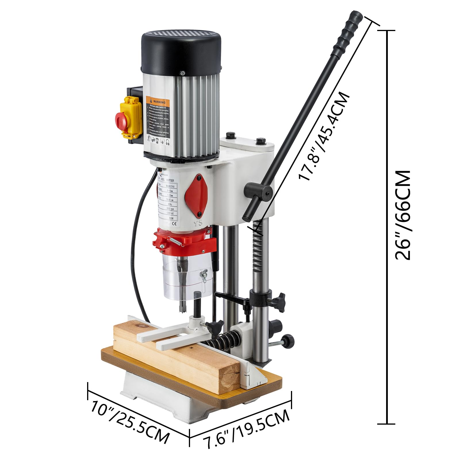 Mortise Machine,3/4HP 2800RPM Mortising Machine - Powerful 110V Mortise ...