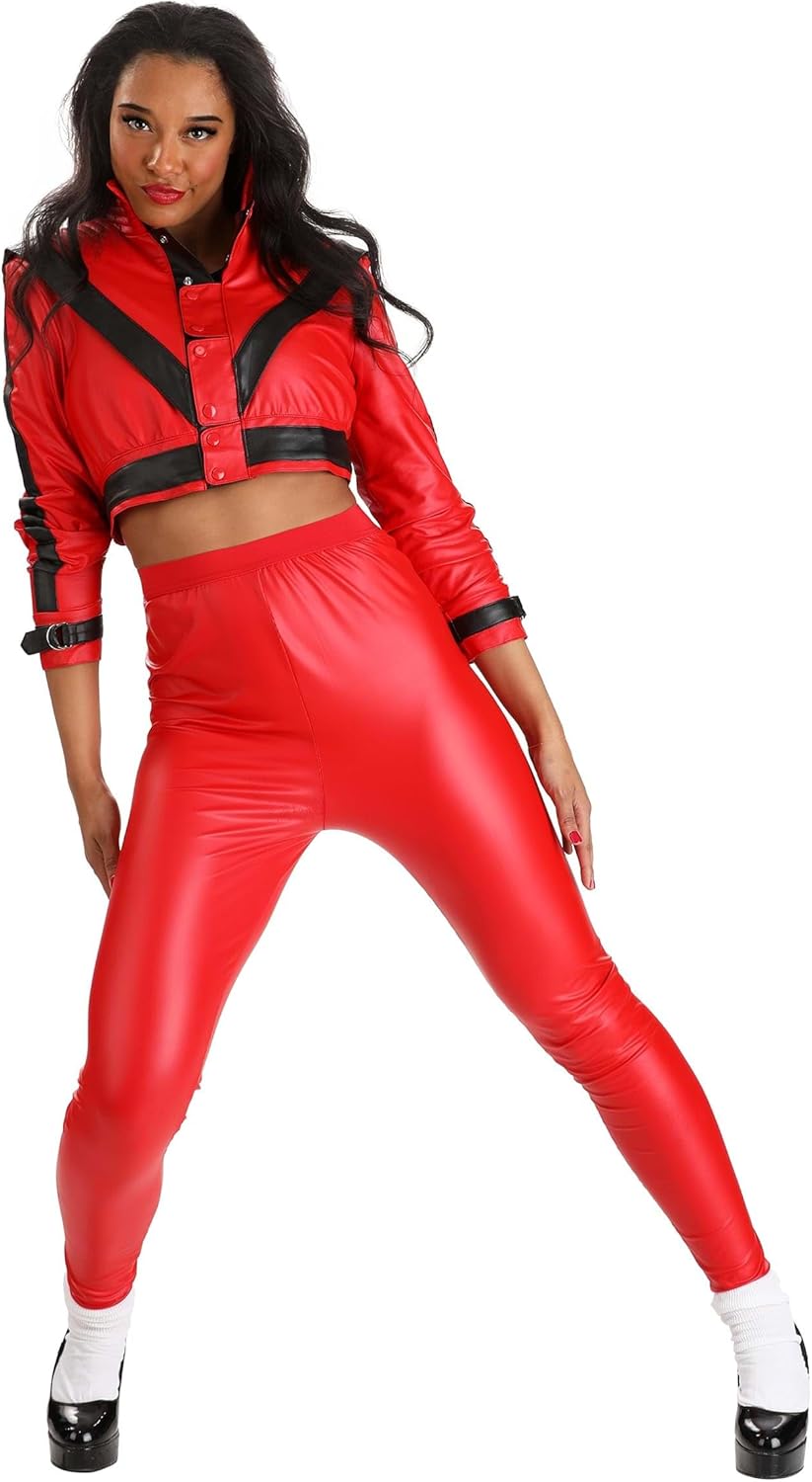 Amazon.com: Women's Michael Jackson Thriller Costume | Adult MJ Suit ...
