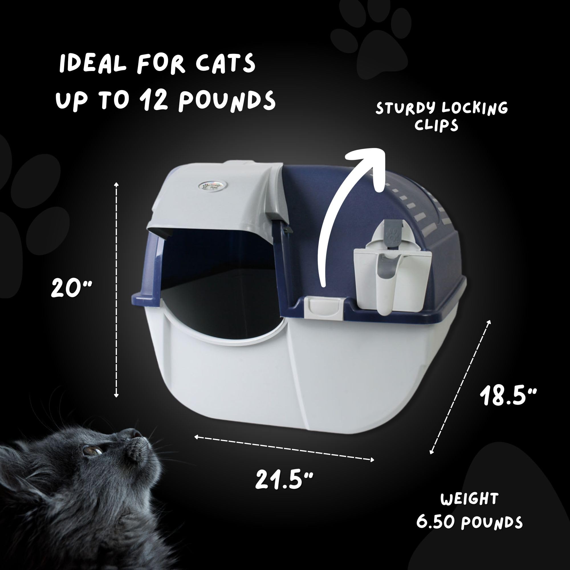 Omega Paw Roll N Clean Complete Self Cleaning Litter Box with New Bag ...
