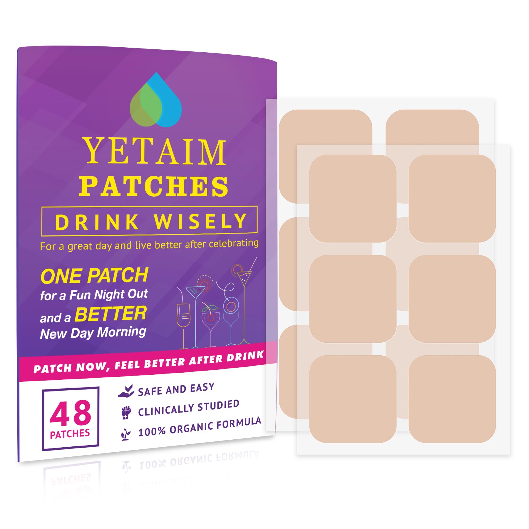 Amazon.com: YETAIM Recovery Patches for Men Women: 48 Pack Energy Boost ...