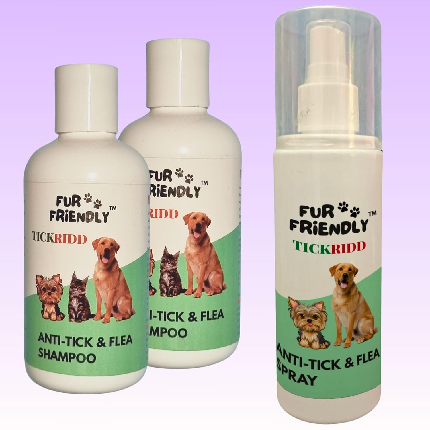 Buy Powerful Tick and Flea Dog Shampoo (2x200 ml),Effective Parasite ...