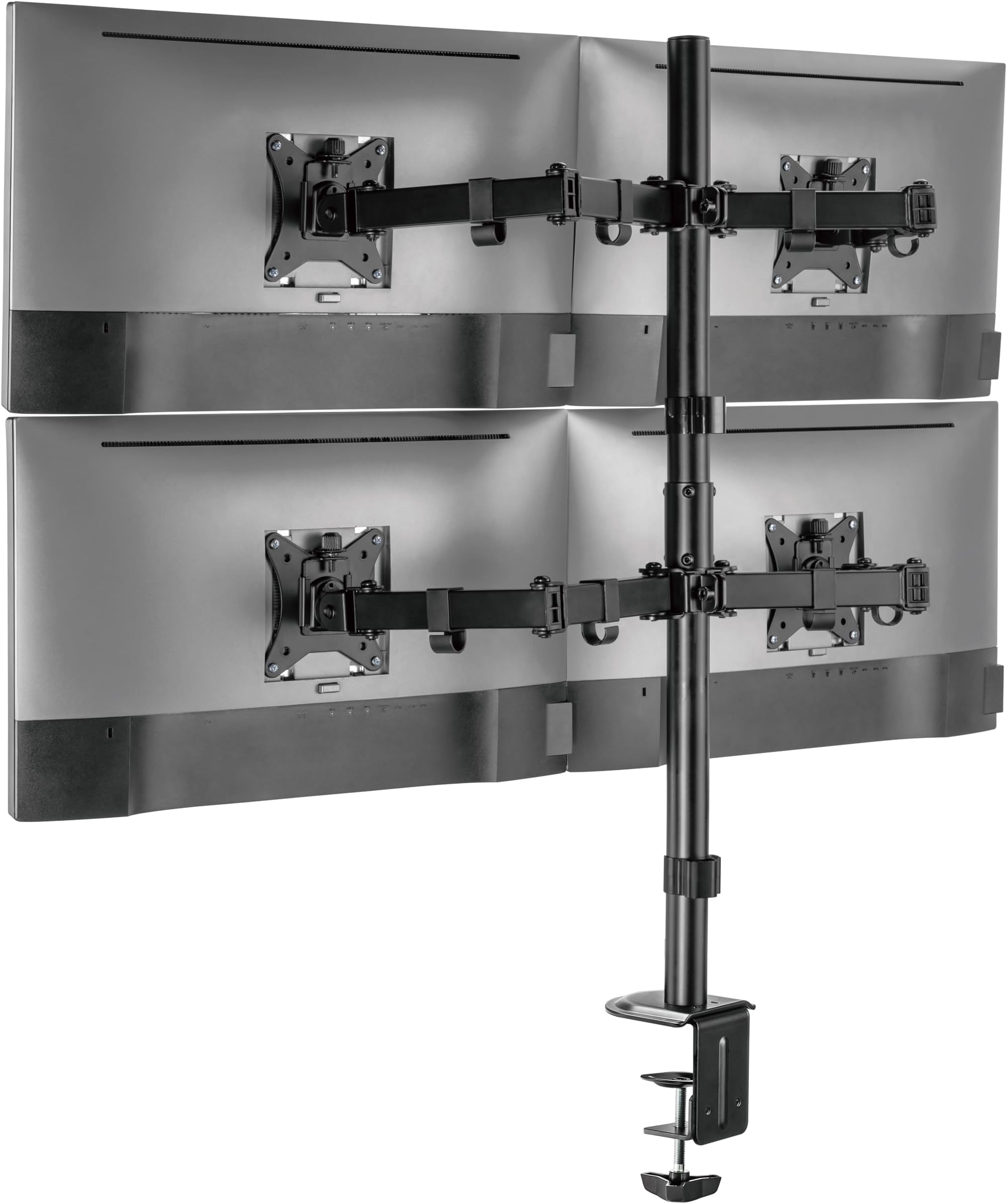 Jin Office Four Monitor Stand with 13-32" Support| 8 kg Weight Cap. Per ...